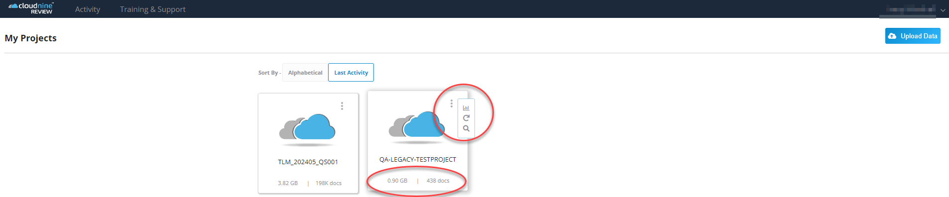 CloudNine Review: What is the My Project page?