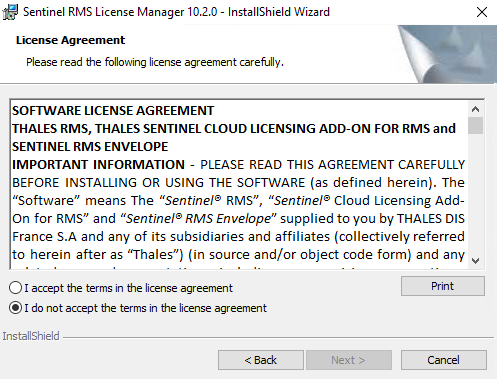 CloudNine LAW: How do I install the Sentinel RMS License Manager
