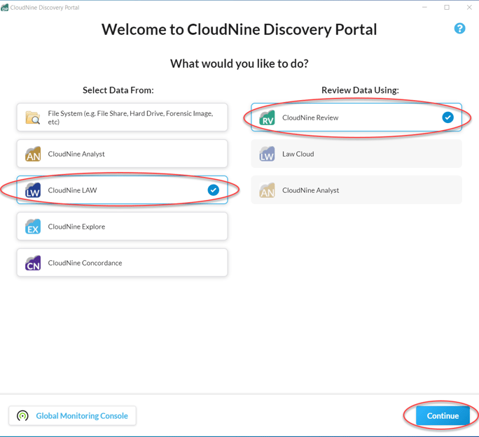 CloudNine Discovery Portal - CloudNine LAW: Is there a way to send my processed data from ...