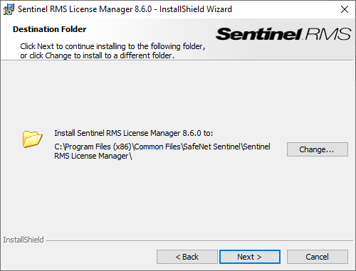 Installing the Sentinel RMS License Manager