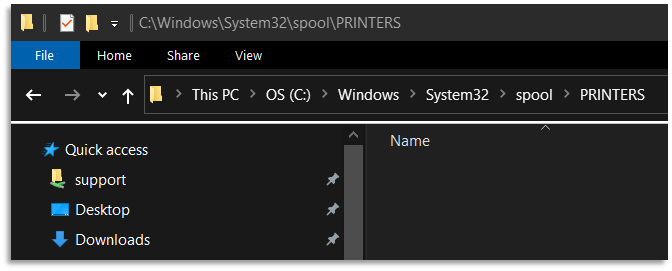 Viewing the Windows Print Queue